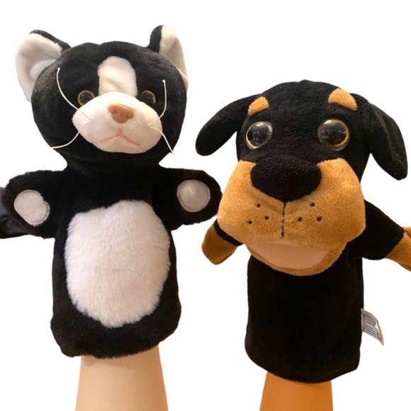 Toys | Kellytoy Hand Puppet Pair Cat And Dog | Poshmark